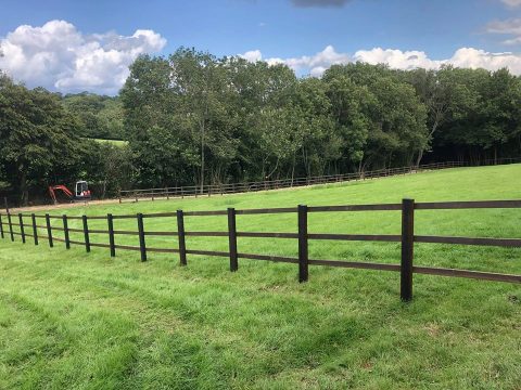 Creosote post and rail - RC Fencing